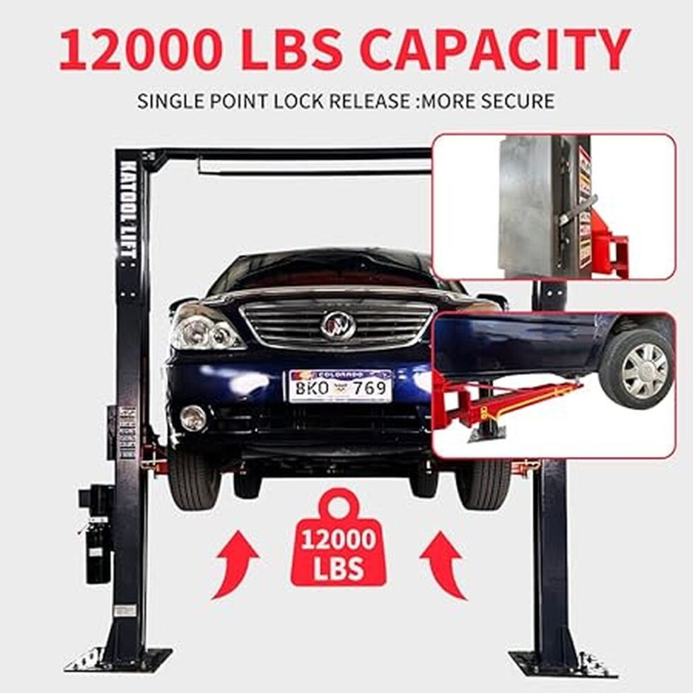 KATOOL AM120SD 12000lbs Single Point Lock 2 Post Lift | Wholesale Lifts