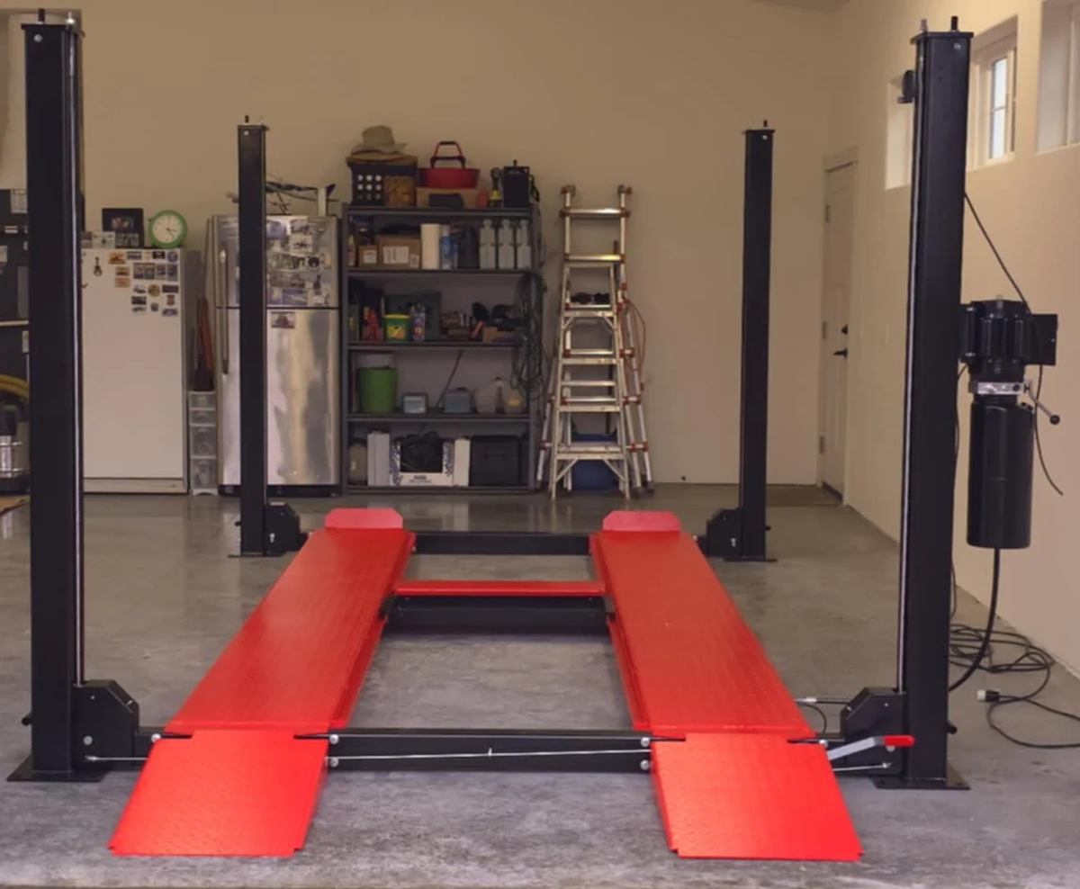 Olympic 4PHR-9X / 9,000 lb. Gold Series High-Rise Car Storage Lift ...